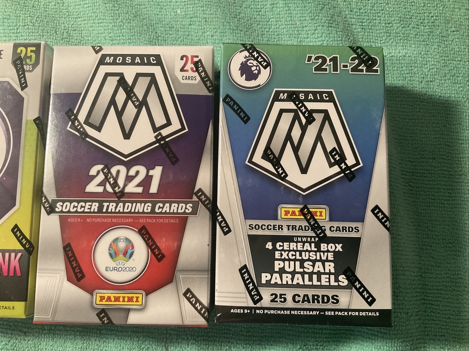 2021 Panini Mosiac Soccer Cereal LOT 3 Box Lot NEW FACTORY SEALD | eBay