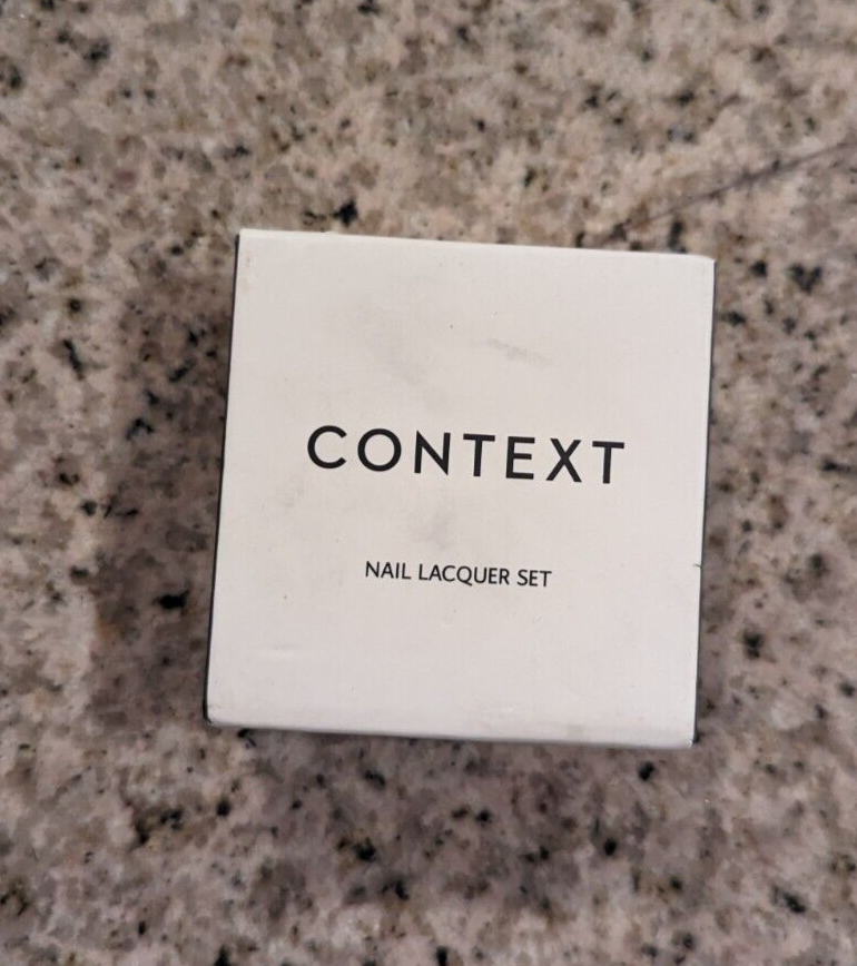 CONTEXT Nail Polish Lacquer Set in DON'T CRY (Red) & ROCKET QUEEN (Gold)New | eBay