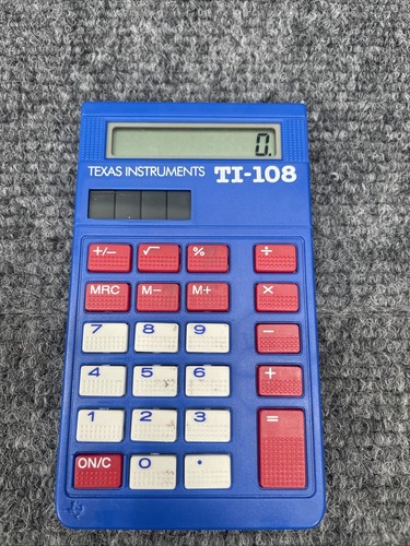 Texas Instruments TI-108 Basic School Calculator W/Cover | eBay
