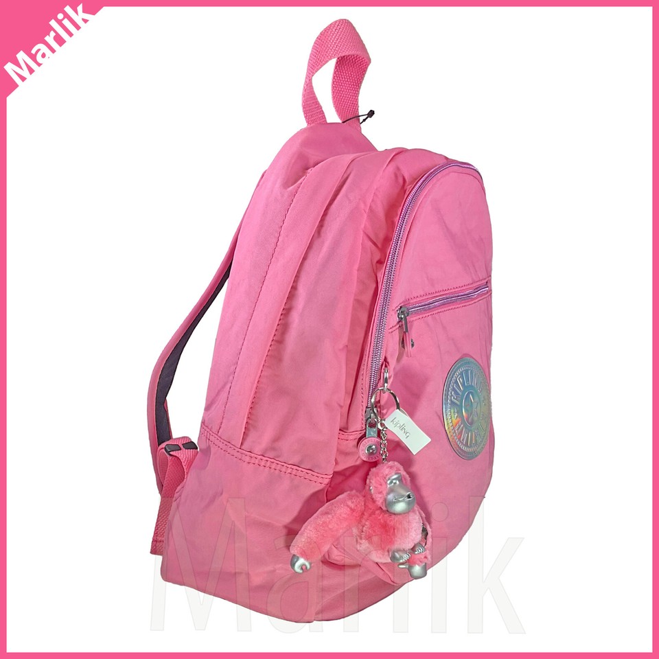 Genuine Kipling Challenger Nylon Backpack, Cool Pink Hologram KI9256 w ...