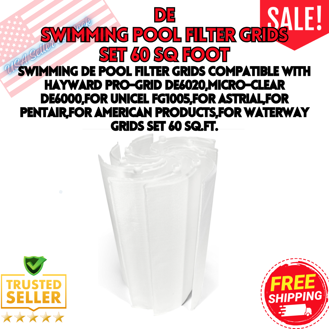 NEW High Quality Fits Hayward Micro-Clear 60 Sq Ft DE Filter Grids 8 ...