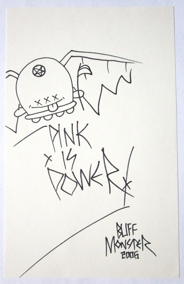 BUFF MONSTER ORIGINAL PINK IS POWER MONSTER COMIC BOOK URBAN ART ...