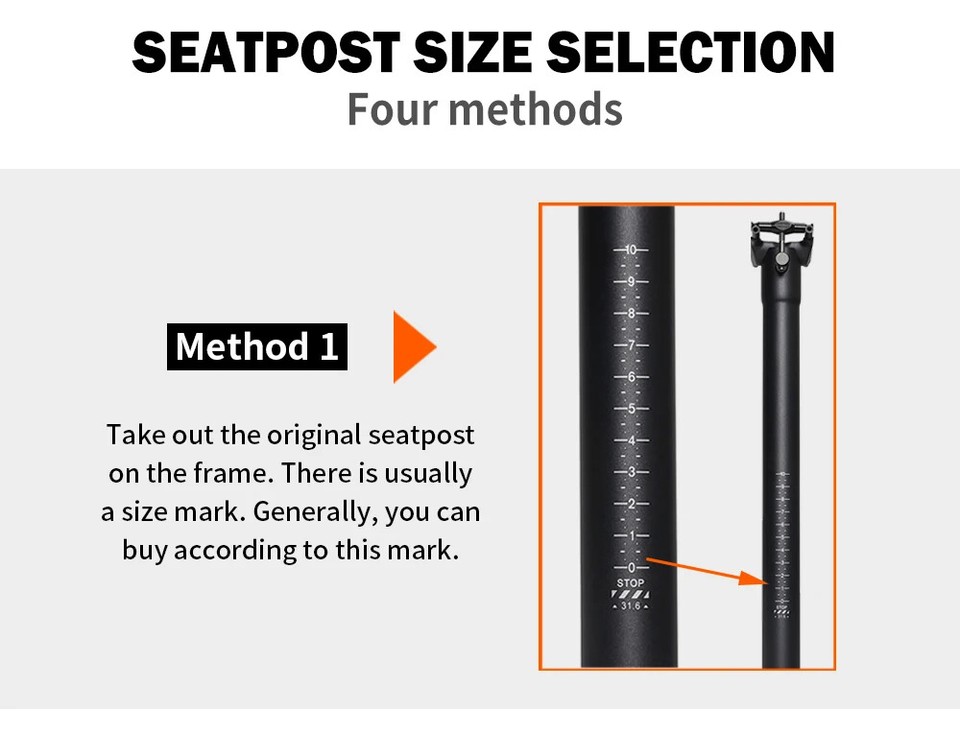 TOSEEK Carbon Fiber Bicycle Seat Post 350/400mm Bike Seatpost Setback ...