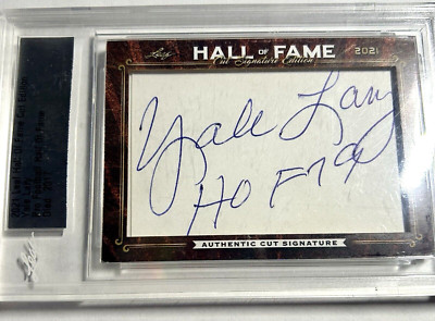 2021 Leaf Hall of Fame Cut Edition Yale Lary Pro Football Signature (X8 ...