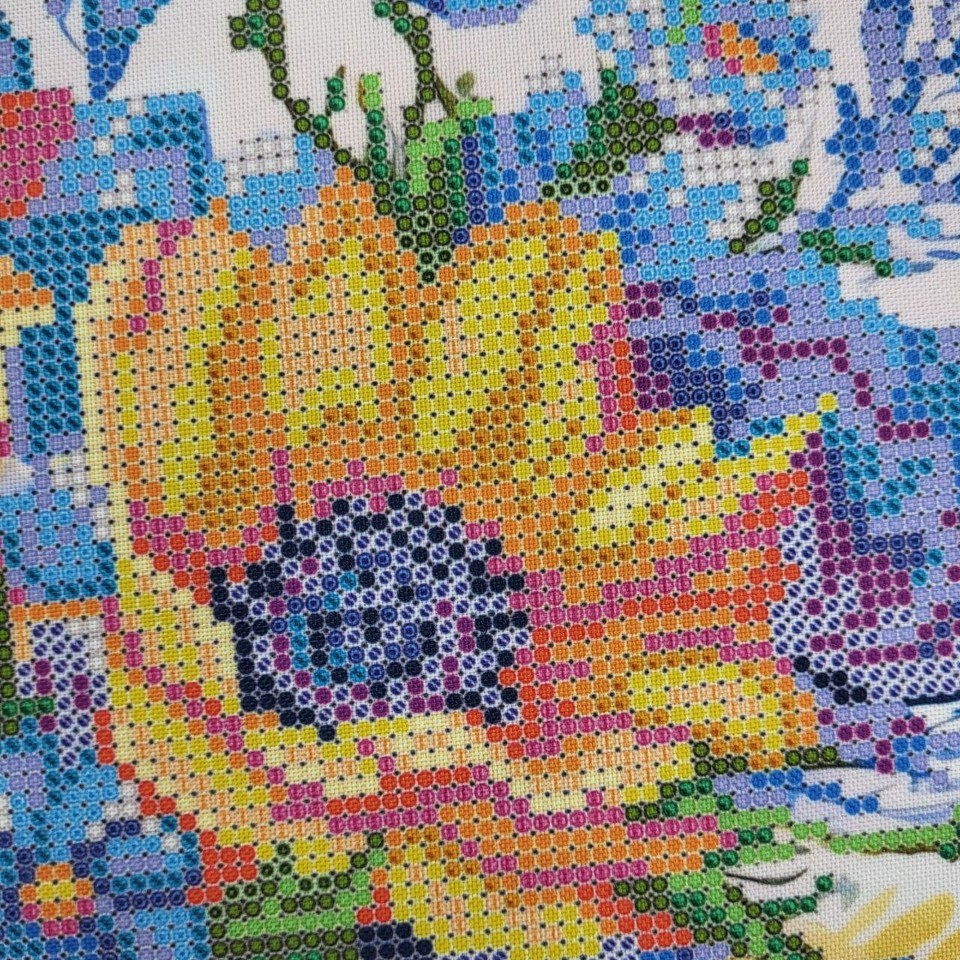 Bead Embroidery Kit Ukrainian Flowers DIY Craft Kit Stamped Embroidery ...