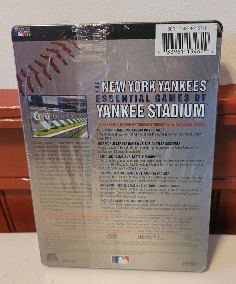 New York Yankees Essential Games Of Yankee Stadium 6 DVD Set w/ Steel ...
