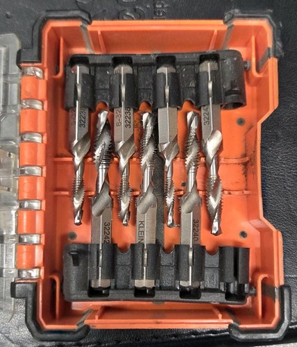 Klein Tools Drill Tap Kit 7-Piece Set w/ Original Klein Case ...