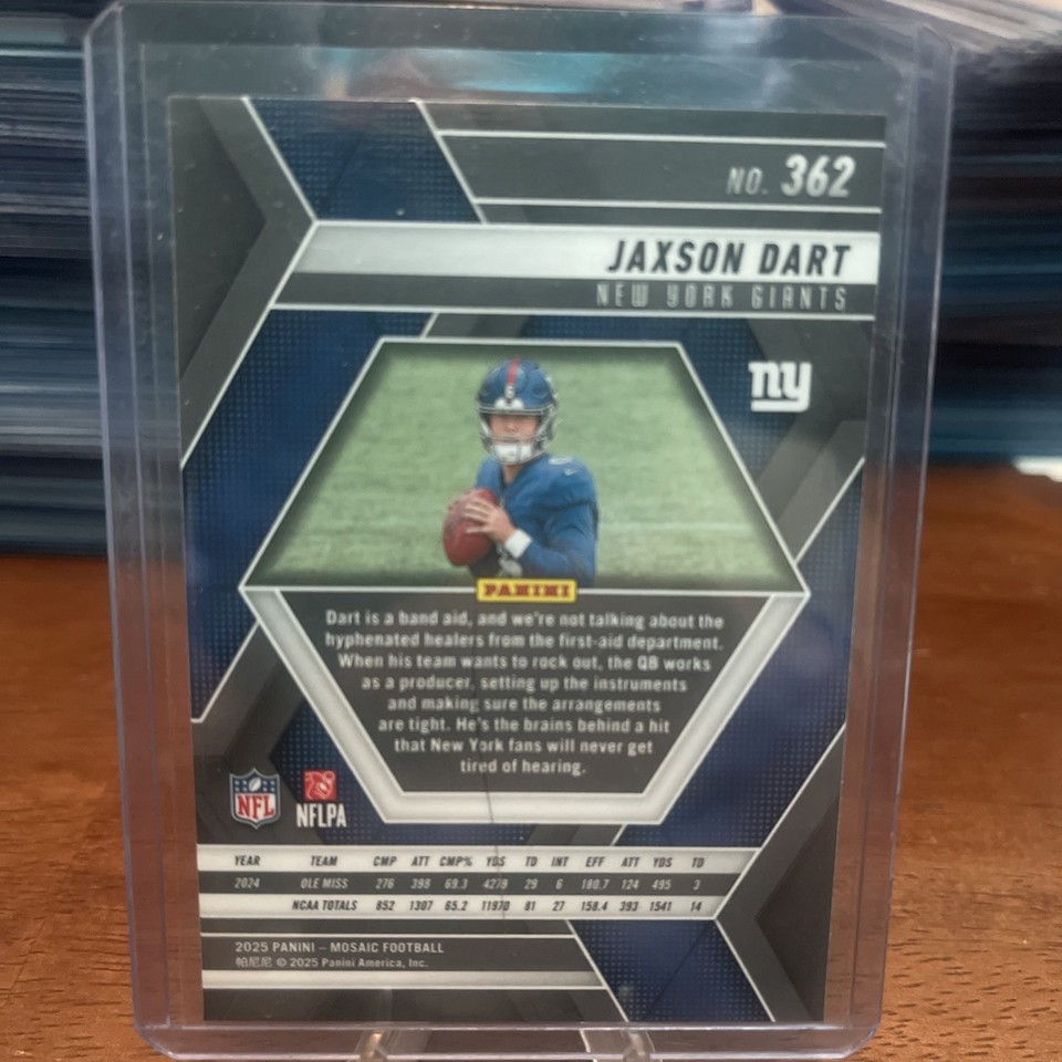 Jackson Dart rookie Mosaic silver #362 | eBay