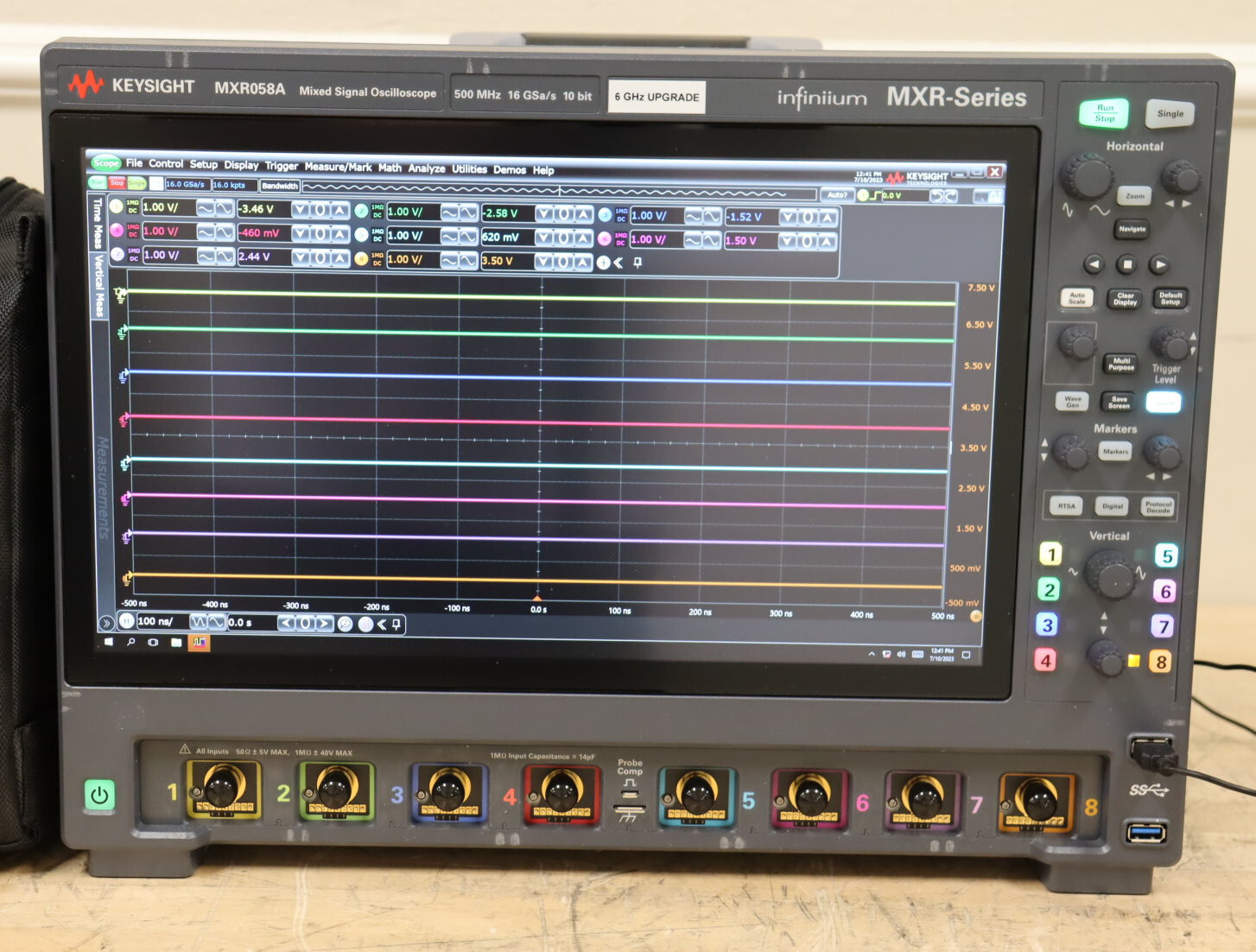 Keysight (Agilent) MXR608A 8 channel 6 GHz and 16 GSa/s sample ...