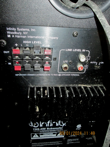 Infinity TSS-450 Speaker System for sale online | eBay