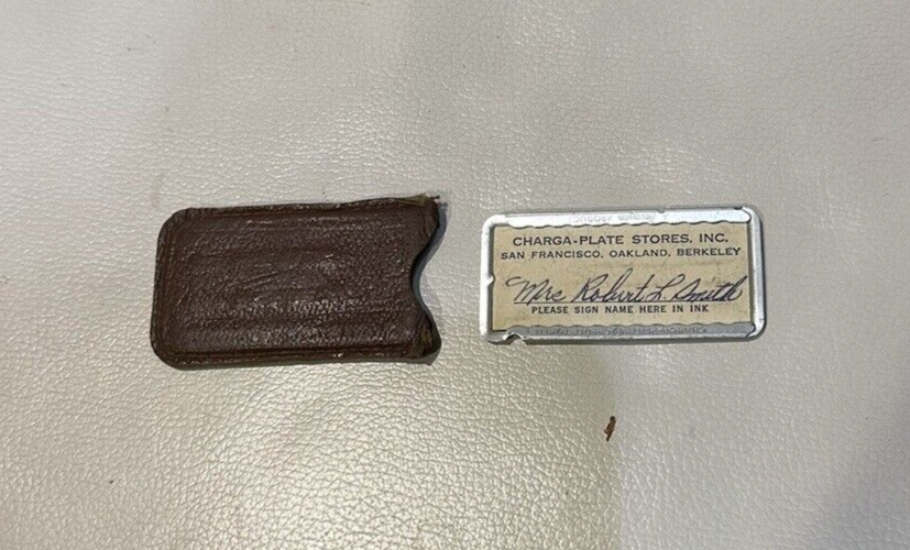 Antique credit card - Charga-plate Stores, California 1928 | eBay