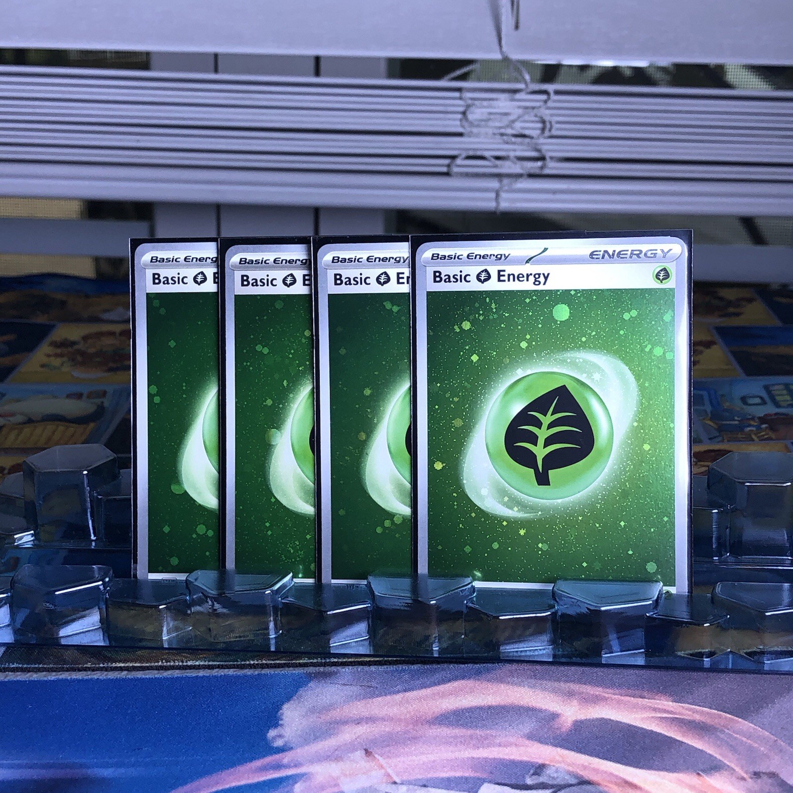 Basic Grass Energy (Cosmos Holo) 001 Sve: Scarlet & Violet Playset 4x ...