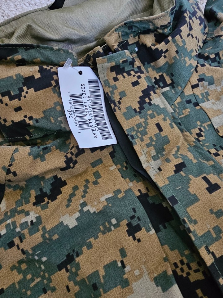 *New* USMC Woodland MARPAT Parka Jacket – Gore-Tex – Large Regular ...