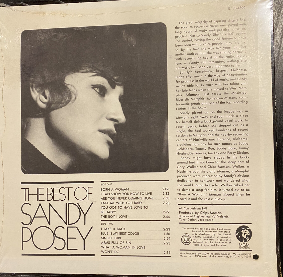 Sandy Posey Best Of Sandy Posey Lp Sealed Mgm Ebay