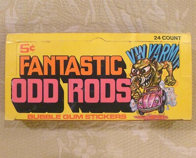 1973 Donruss Fantastic Odd Rods Card Empty Display Wax Pack Box ...