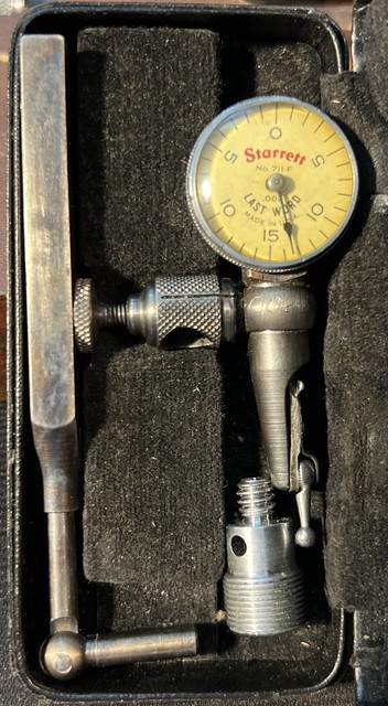 Starrett 657a Magnetic Base 711 F Last Word Dial Test Indicator ...