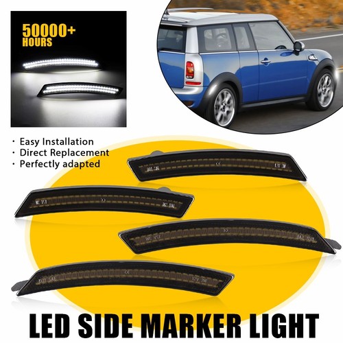 2PC For Mini Cooper R55 R56 R57 07-16 Rear LED Side Marker Lights ...