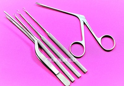 GERMAN 5 EA Hartman Alligator Forcep 3.5" Ear Loop Nasal Surgical ENT ...