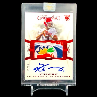 2019 Flawless Kyler Murray Rookie Patch Auto /20 - Orange Bowl Patch ...