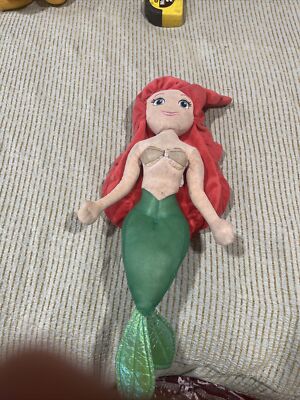 The Disney Store The Little Mermaid Ariel Princess 20” Plush Stuffed ...