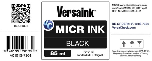 -Nano Black MICR Ink -85ml – Magnetic Ink for Check Printers and All-in ...