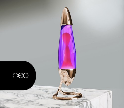 Mathmos Neo Lava Lamp - copper - violet/pink - Picture 1 of 5