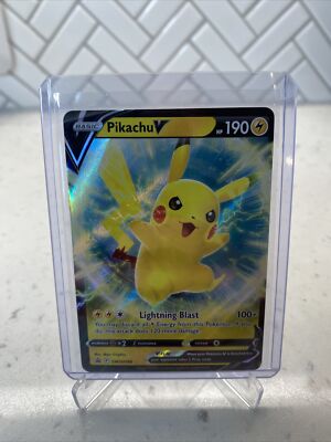 Pokémon TCG Pikachu V SWSH Black Star Promos SWSH198 Holo Promo Mint | eBay