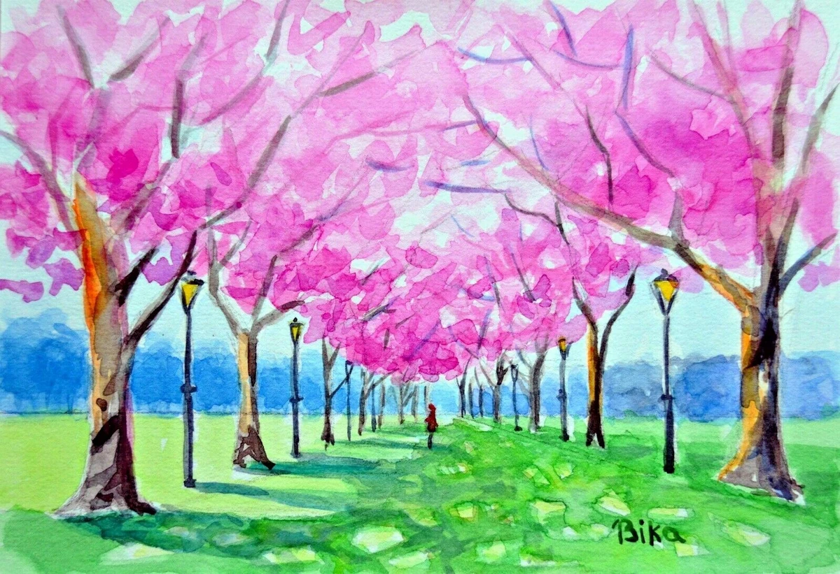 Easy Spring Landscape Paintings