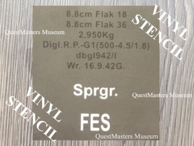 German WWII 8,8cm 88mm Flak 18 Shell Casing Sprg., Stencil 157 | eBay