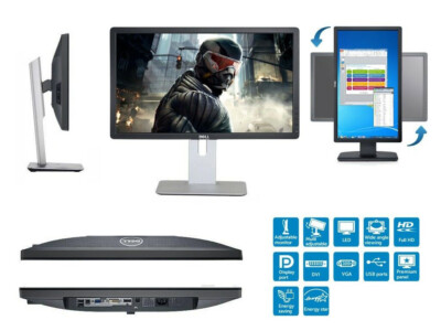 Dell P2212H 22" Widescreen LCD 1080P Monitor VGA DVI | eBay