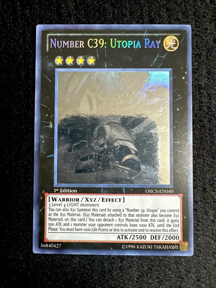 🔥YUGIOH • NUMBER 39: UTOPIA RAY • GHOST RARE • ORCS-EN040 • 1st EDITION ...