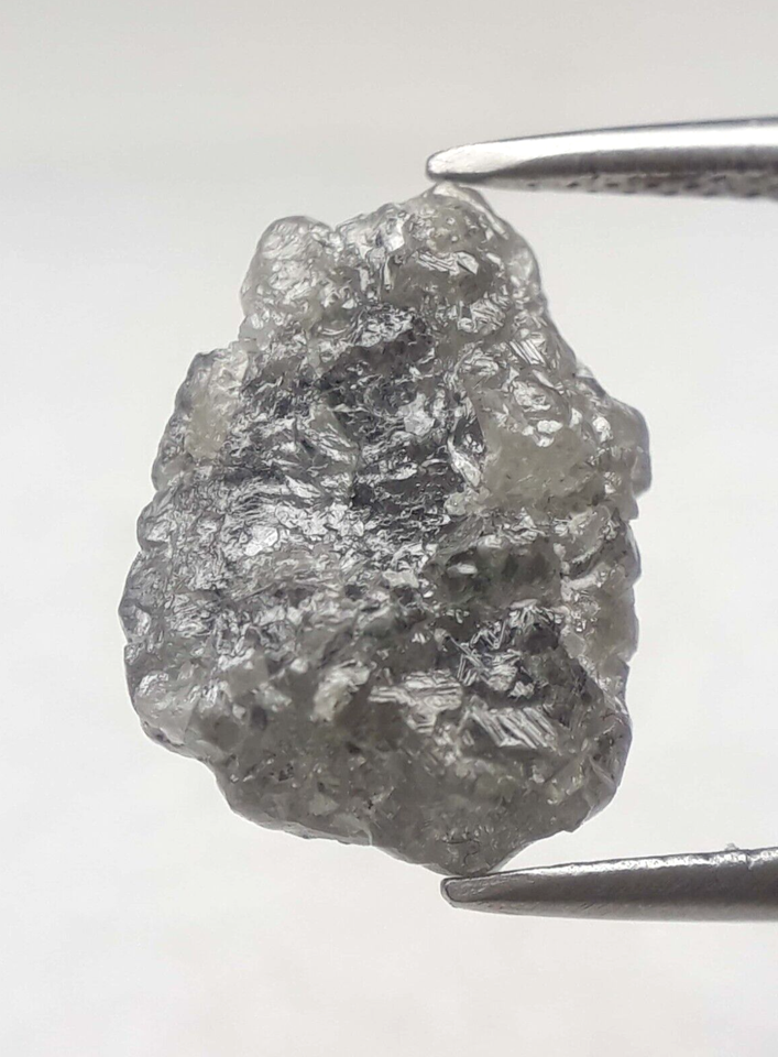 3.45 Ct,Natural Rough Diamond Grey Rough Diamond Uncut Raw Rough ...