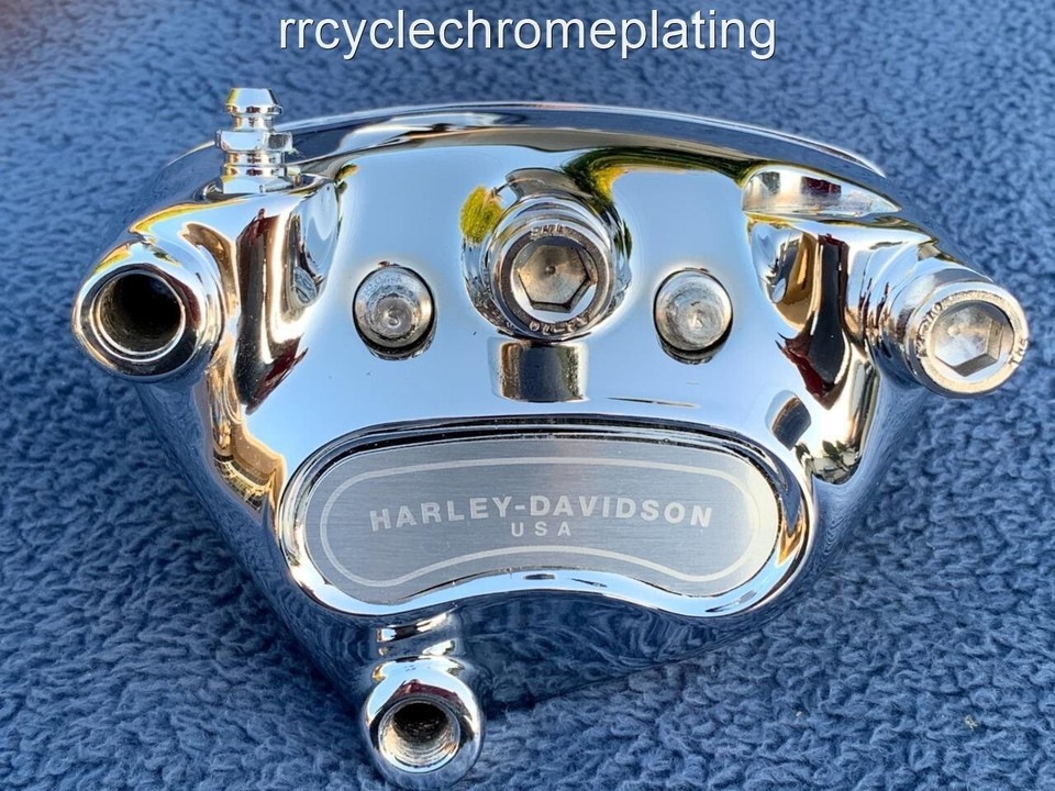 Harley Chrome Front Caliper Softail Deluxe FXST Night 00-07 # 44395-00A ...