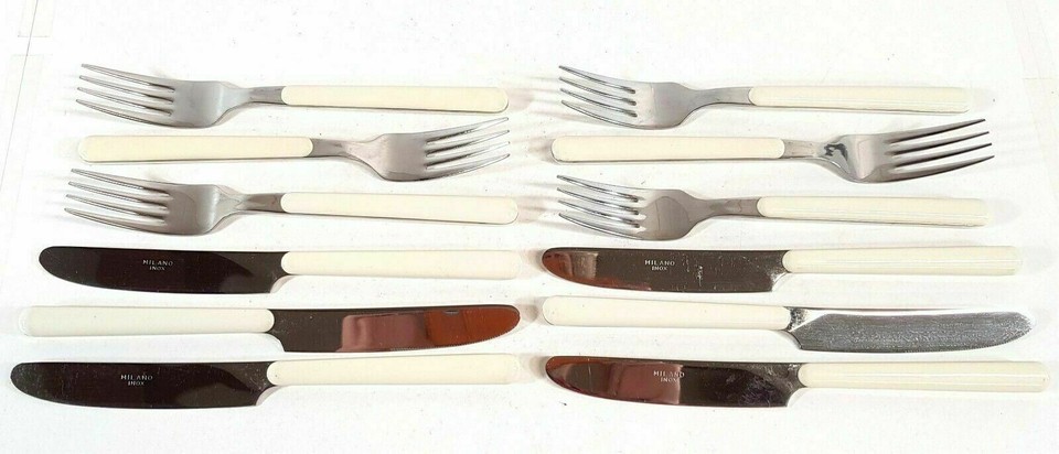 Vintage Milano Inox Cutlery 12pcs Forks & Knives B669 | eBay Australia