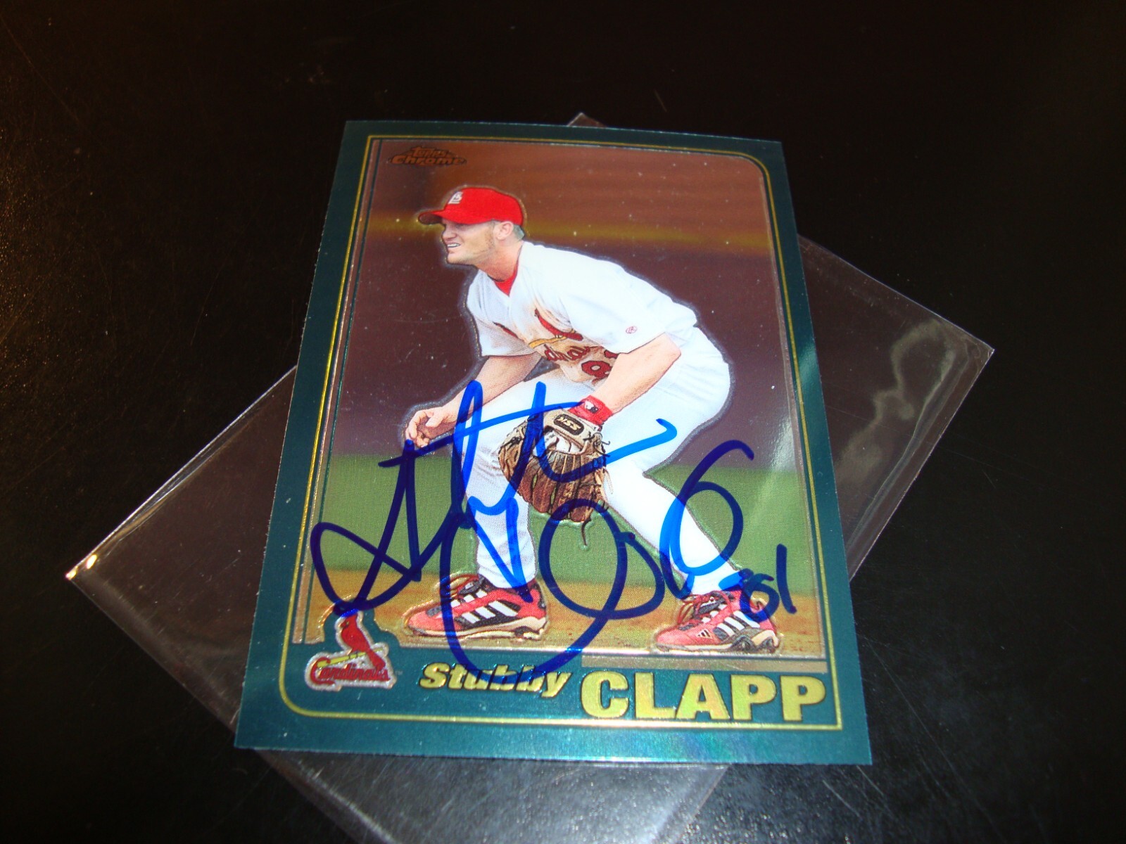 Stubby Clapp St Louis Cardinals IP Autograph Auto 2001 Topps Chrome ...