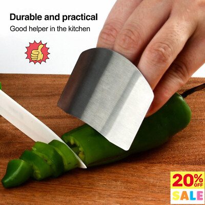 Kitchen Finger Hand Protector Guard Steel Chop Slice Tool Nice | eBay