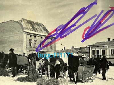 Jewish market ww2 Photo Sanok סאניק Poland Polen From Photo album | eBay