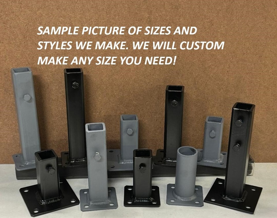 Broken Outdoor Handrail Repair Base 6.5” H- 1" Posts Slip Fit IN NO ...