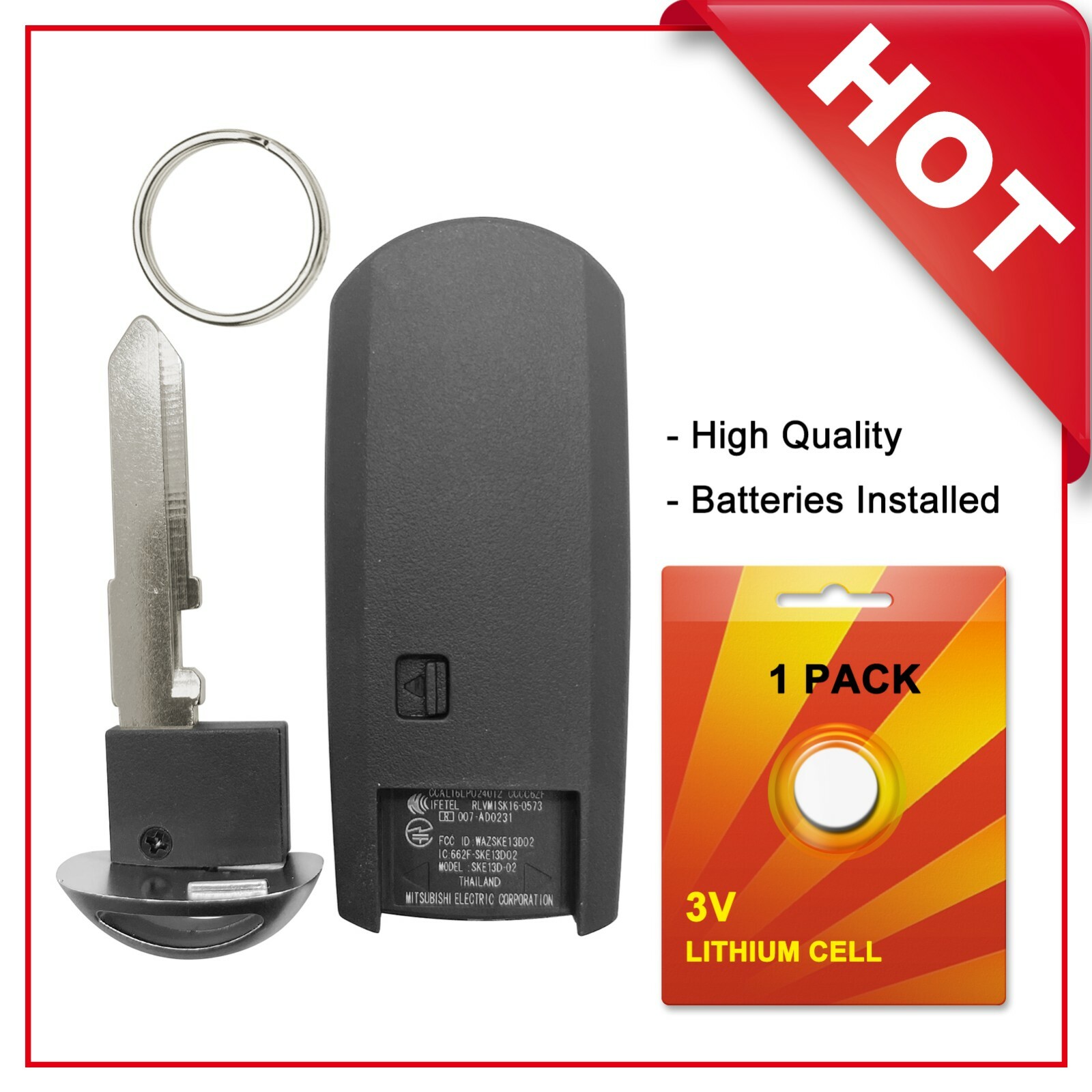 For 2014 2015 2016 2017 2018 Mazda 3 6 Keyless Entry Remote Flip Key ...