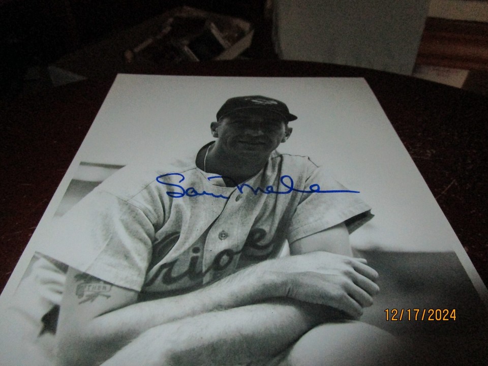 Sam Mele 1954 Baltimore Orioles Player Signed 8X10 Baseball Photo !! | eBay