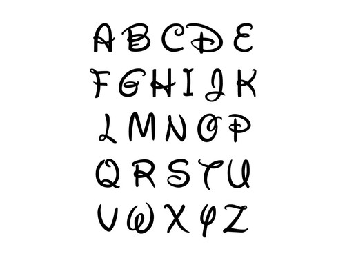 MDF LETTERS & NUMBERS IN WALTOGRAPH DISNEY FONT & ANY SIZE UPTO 25CM ...
