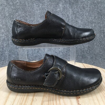BOC Born Concept Shoes Mens 9.5 Loafers Comfort Buckle C47503 Black ...