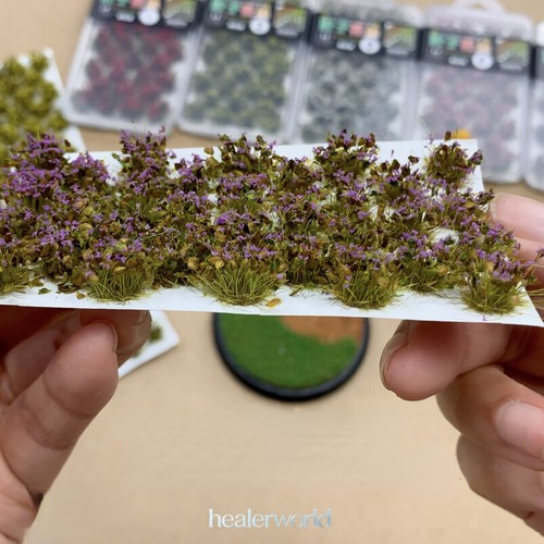 Miniatures HO/OO Scale Flowers Clusters Shrubs Landscape Plants Railway ...