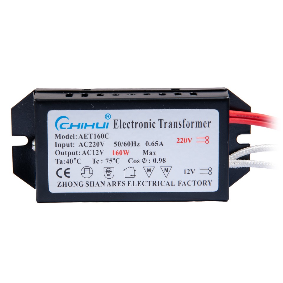 Electronic Transformer 20W/60W/80W/105W/200W/250W AC 220V to 12V ...