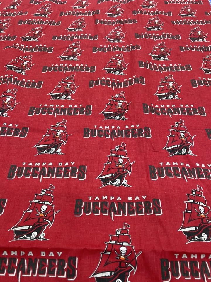 NFL Tampa Bay Buccaneers Logo Cotton Fabric QUARTER 1/4 YARD 9”x58 ...