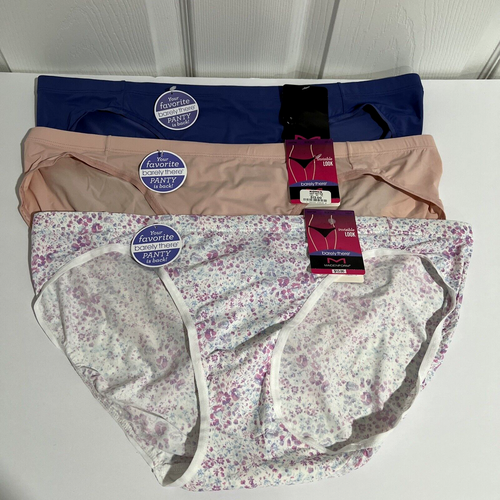 Maidenform 3 Pair Barely There Invisible Look Bikini Panties 2XL/9 ...