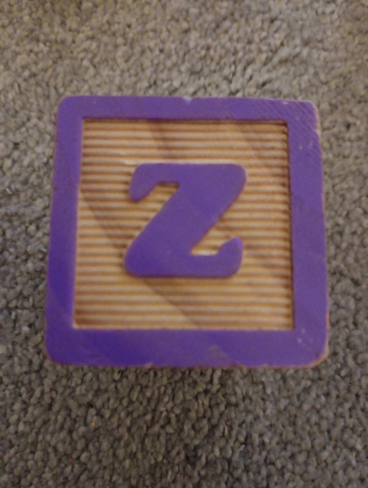 Vintage Wooden Alphabet Block Letter Z Crafts | eBay
