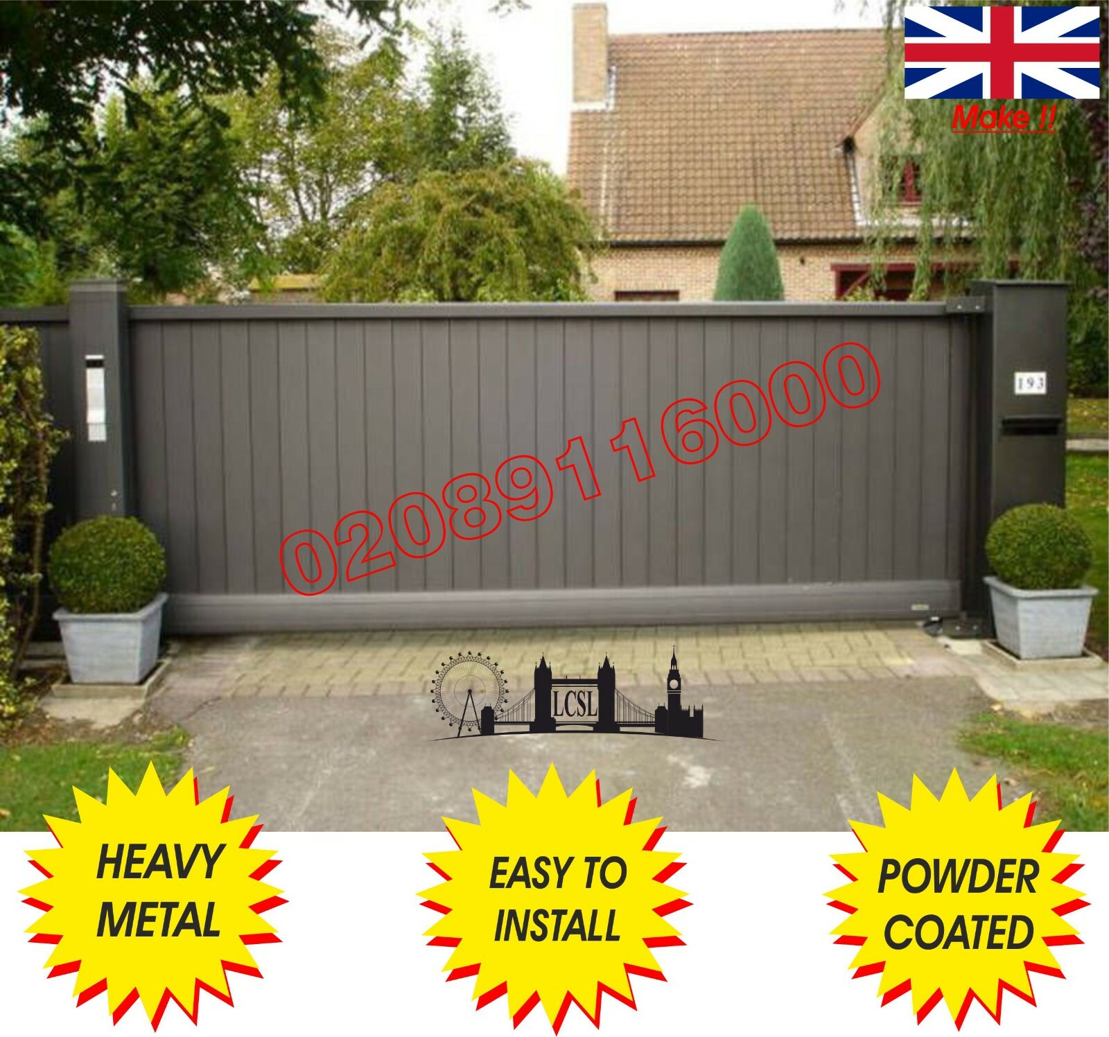DRIVEWAY GATES / METAL GATES / COMPOSITE WOOD GATE/ GATES/ WROUGHT IRON ...