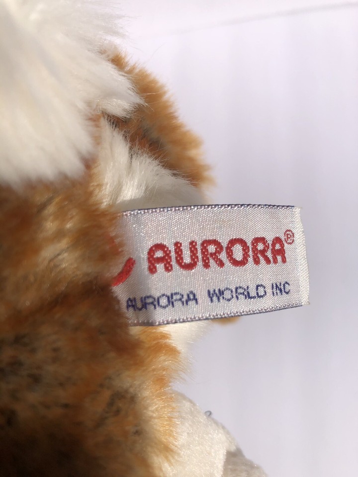 Aurora Rabbit Plush 10" Stuffed Animal Long Floppy Ears Soft fur | eBay