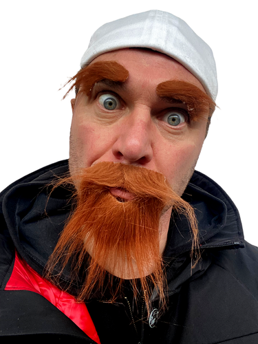 SCOTTISH SCOTSMAN GINGER BEARD TASH MOUSTACHE EYEBROWS FANCY DRESS ...